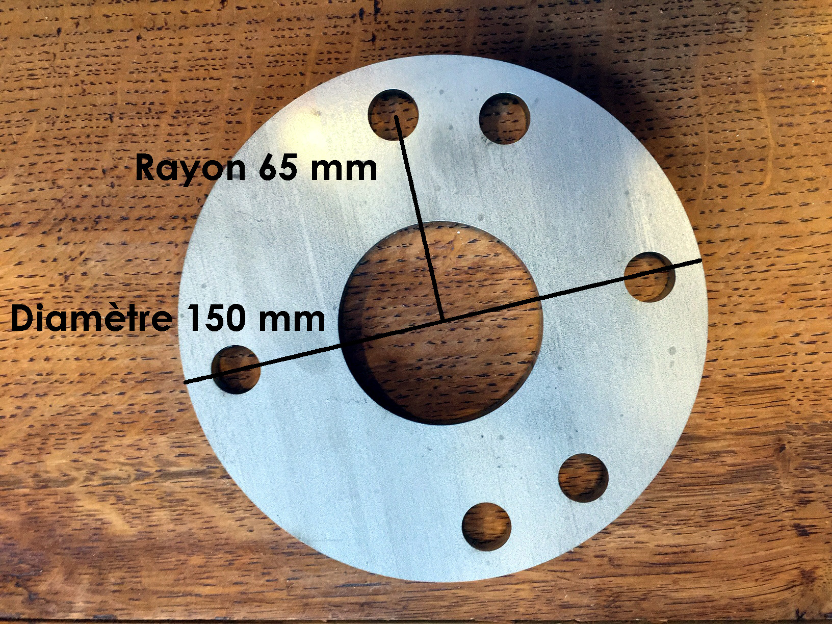 contre-bride adaptable pour la réparation de tuyau de pompe à chapelet