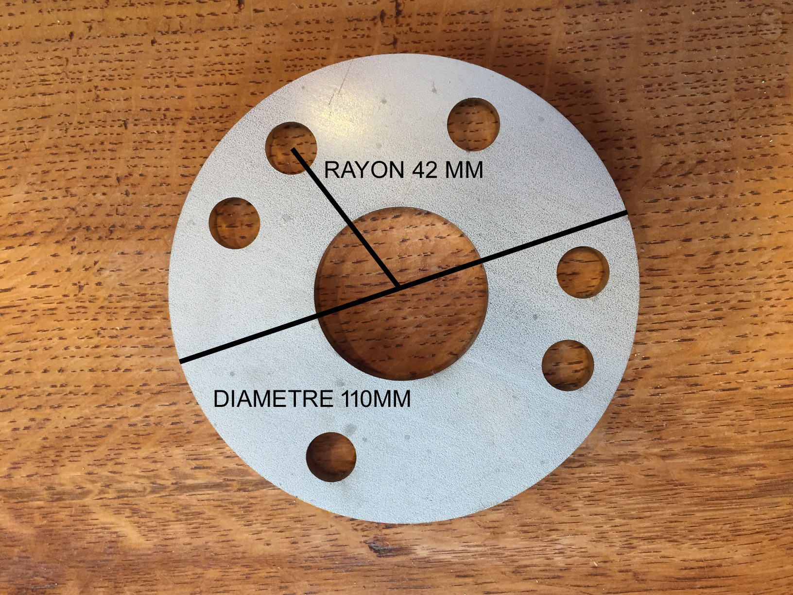 contre-bride adaptable pour la réparation de tuyau de pompe à chapelet